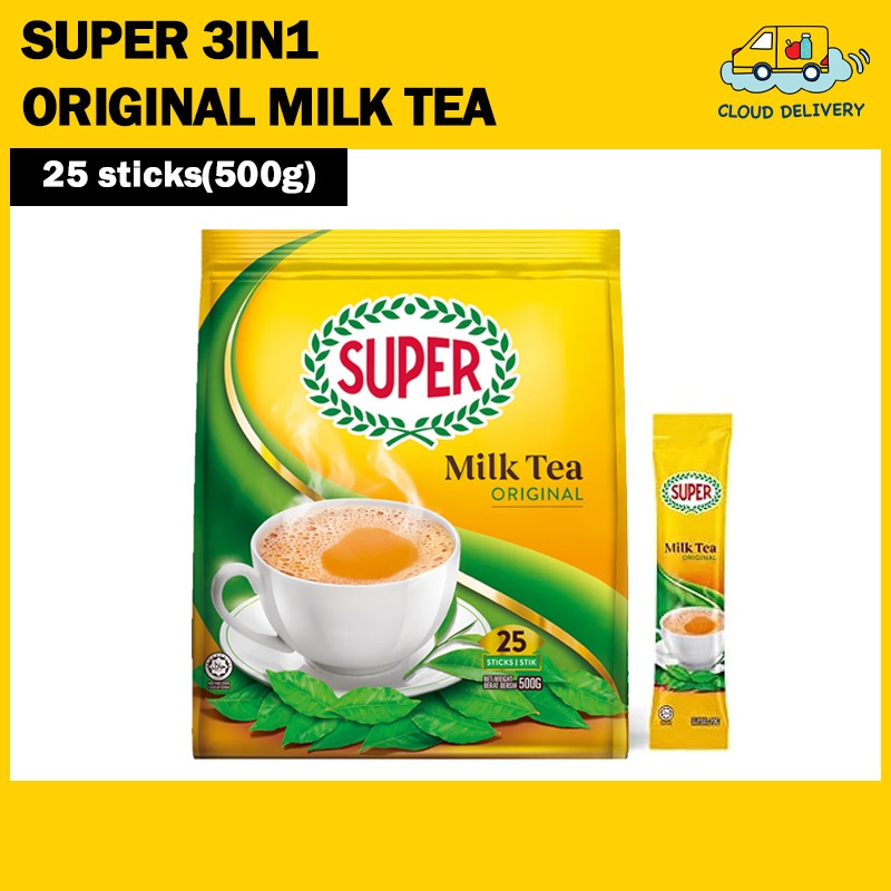 SUPER 3in1 Original Milk Tea 25 sticks(500g) | Shopee Singapore