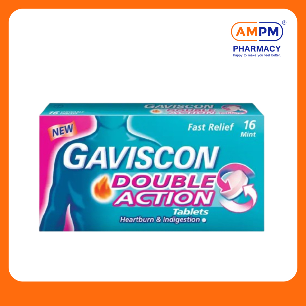 Gaviscon Double Action 250mg Tab (16's) | Shopee Singapore
