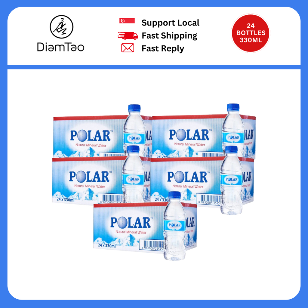 [Bundle of 5] Polar Natural Mineral Water 330ml x 24 / 600ml x 24 ...