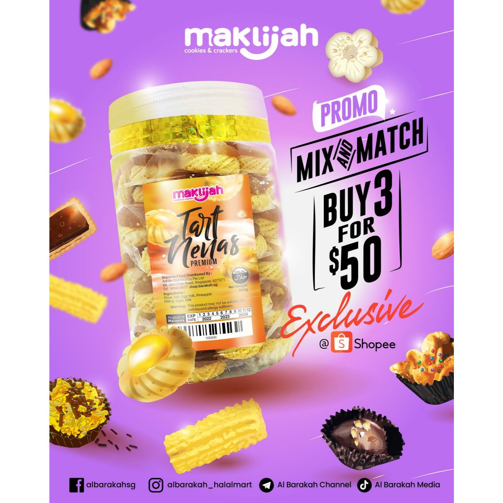 Maklijah, Kuih Mix & Match, Category A | Shopee Singapore
