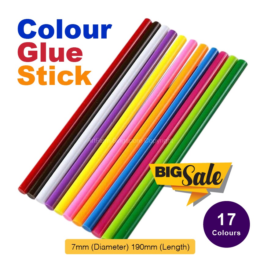 SG 190mm Hot Glue Sticks – 7mm Diameter, Compatible with Hot Glue Gun ...