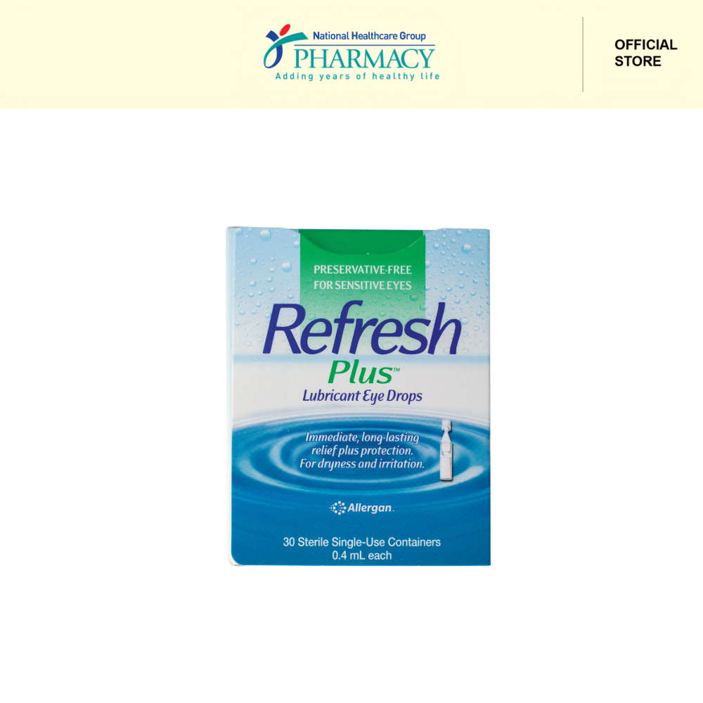 Refresh Plus Eye Drops 0.4ml X 30 | Shopee Singapore