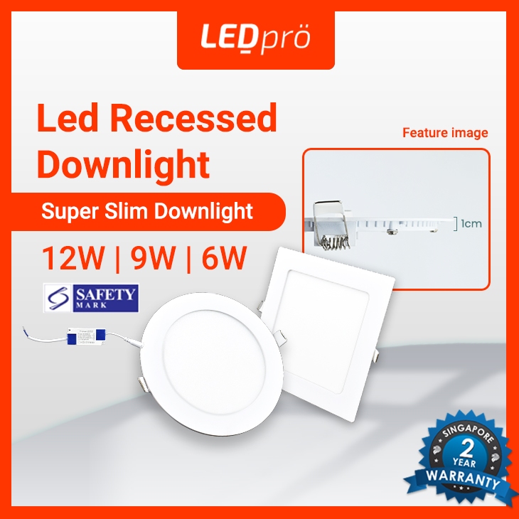 [Buy 2 Free 1] LED Pro Safety Mark Driver Recessed Downlight/Panel ...