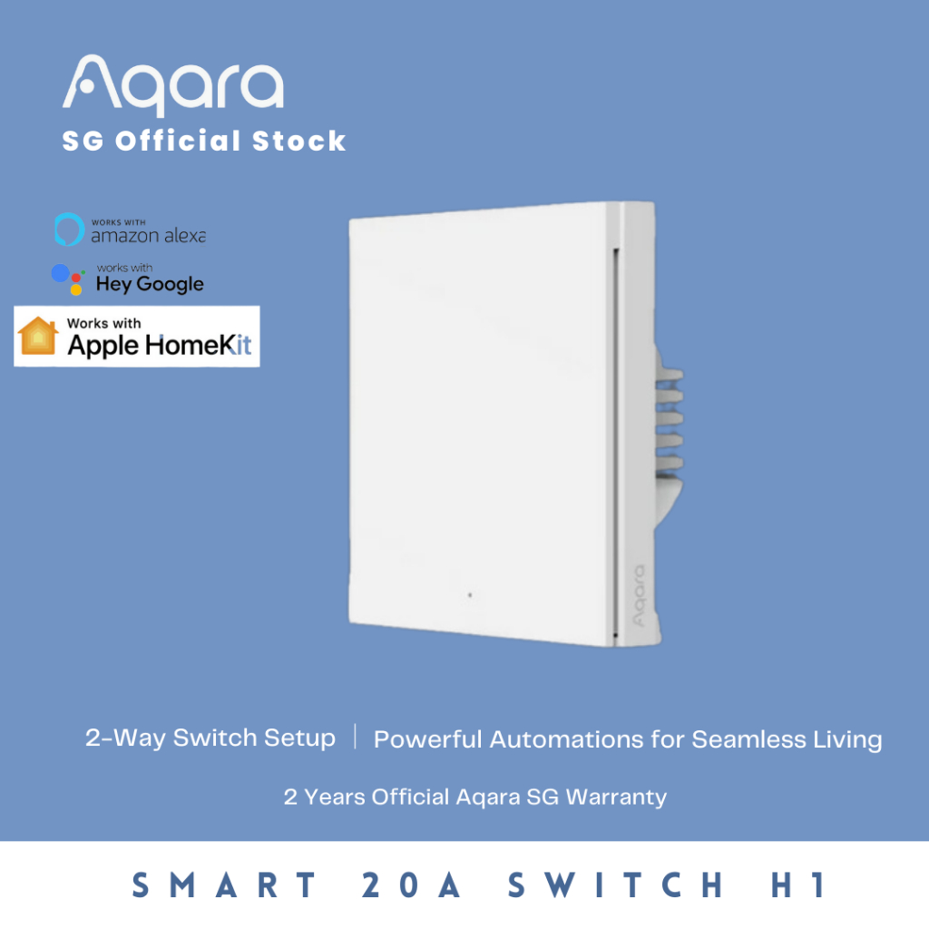 Aqara Smart 20A Switch H1 Single Rocker Smart Water Heater Switch ...