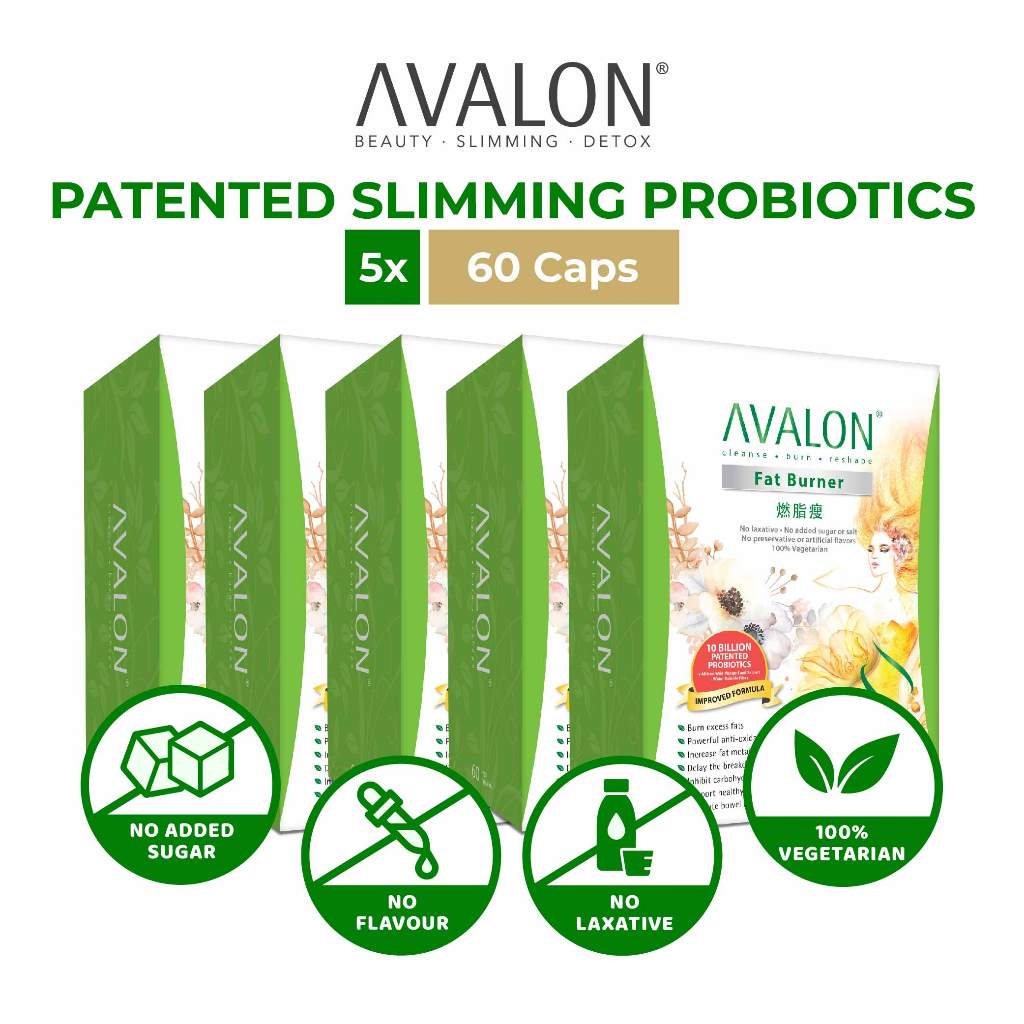 [BUNDLE OF 5] AVALON Fat Burner 60s | Burn Fat | Weight loss & increase ...