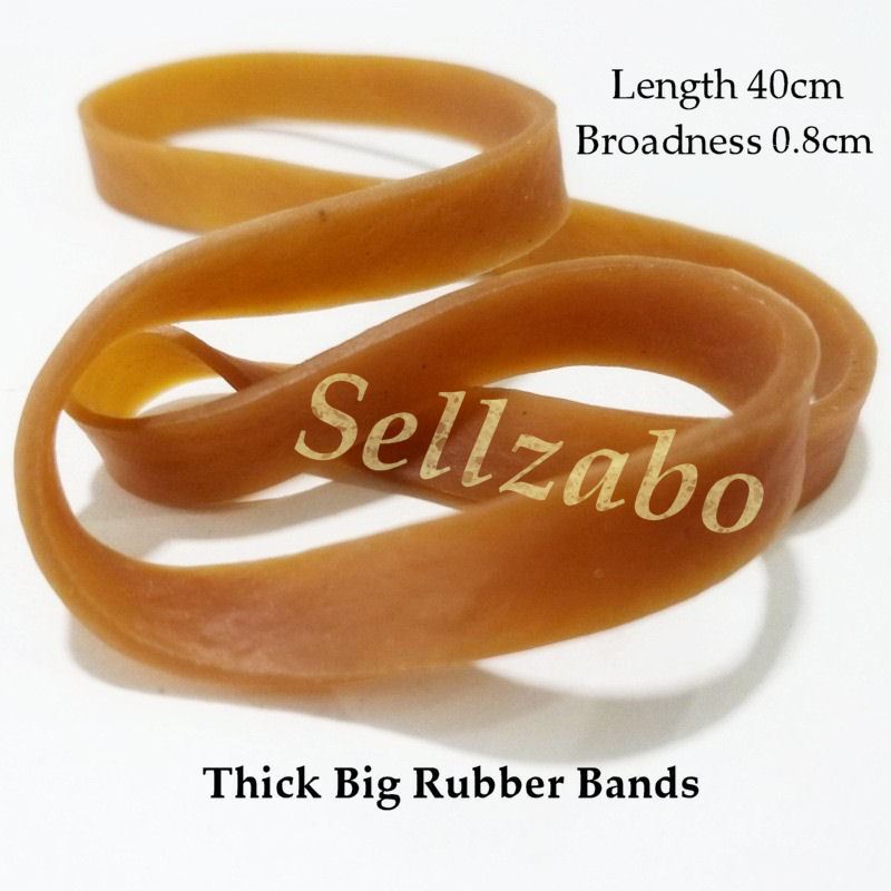 10 Pcs Thick 0.8cm Broad Rubber Big Size Elastic Bands Tie Long ...