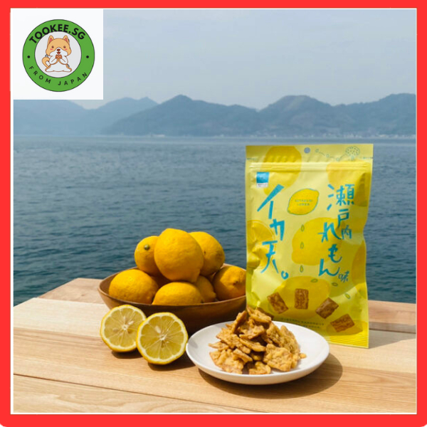 Maruka Setouchi Squid Tempura Lemon - a snack 65g 2 bags with an ...