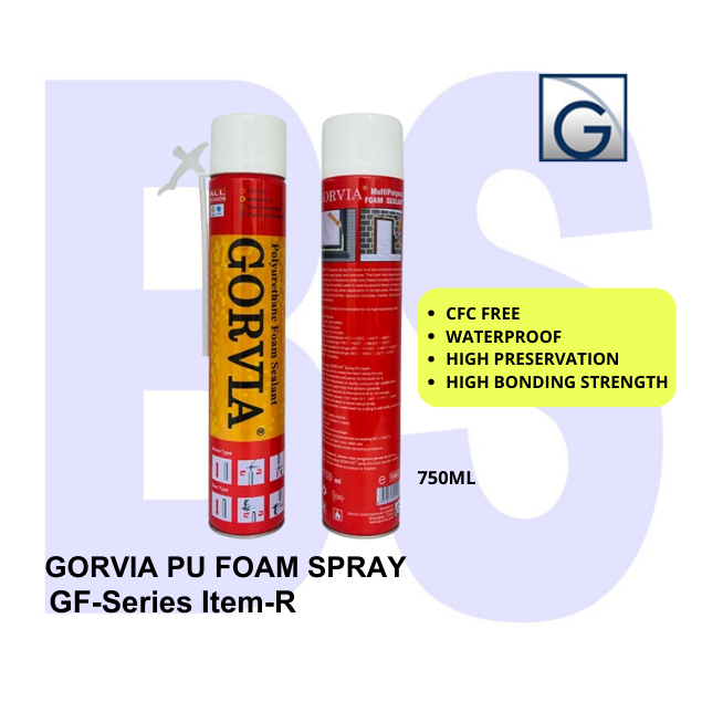 BANSOON GORVIA PU Foam Spray 750ml. Seals gap & crevices. Weather ...