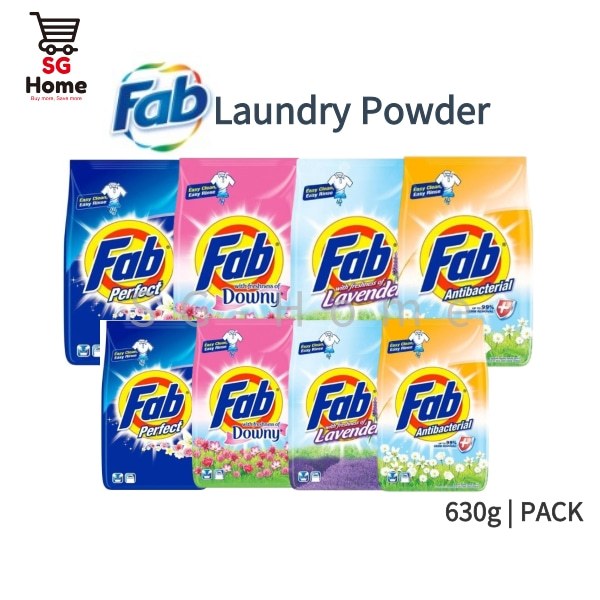 Fab Laundry Powder Detergent Regular/Lavender/Downy /Anti-bac/630g ...