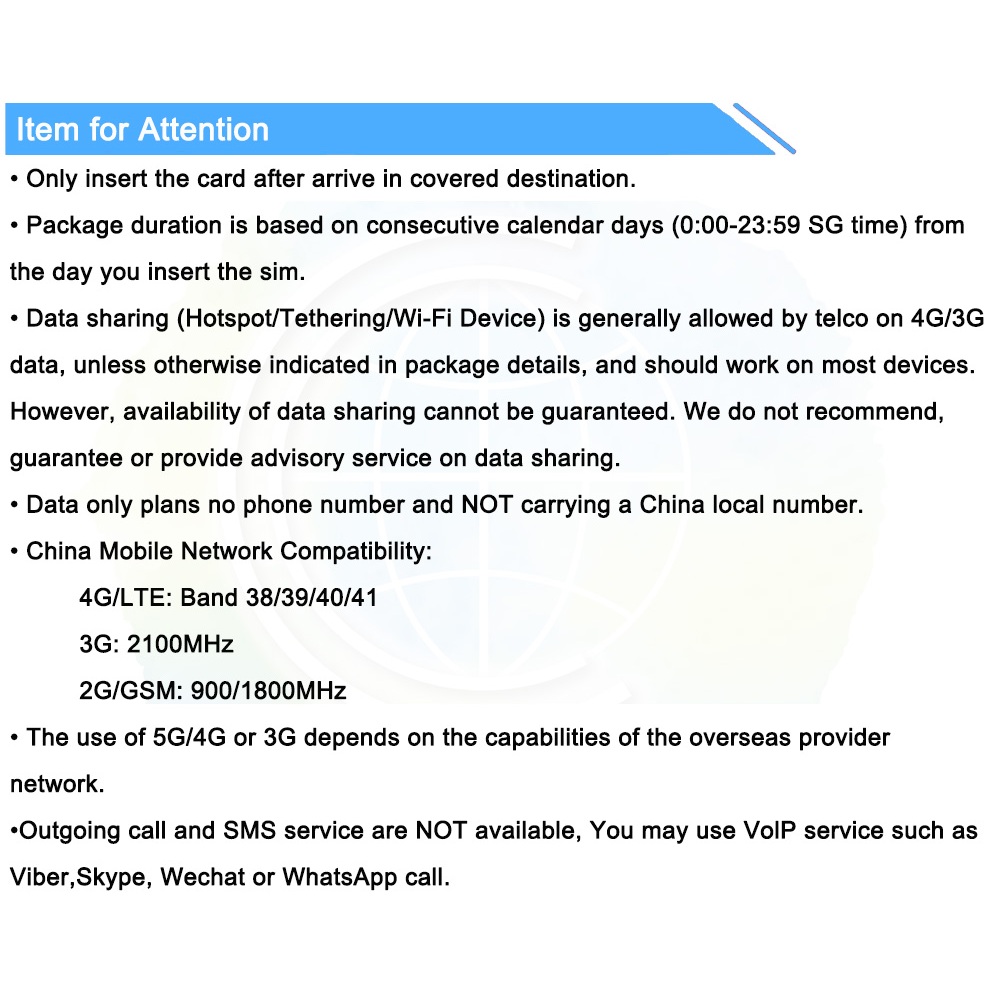 ICC_China Mainland 1-30 Days Unlimited Data SIM Card (Can top up ...