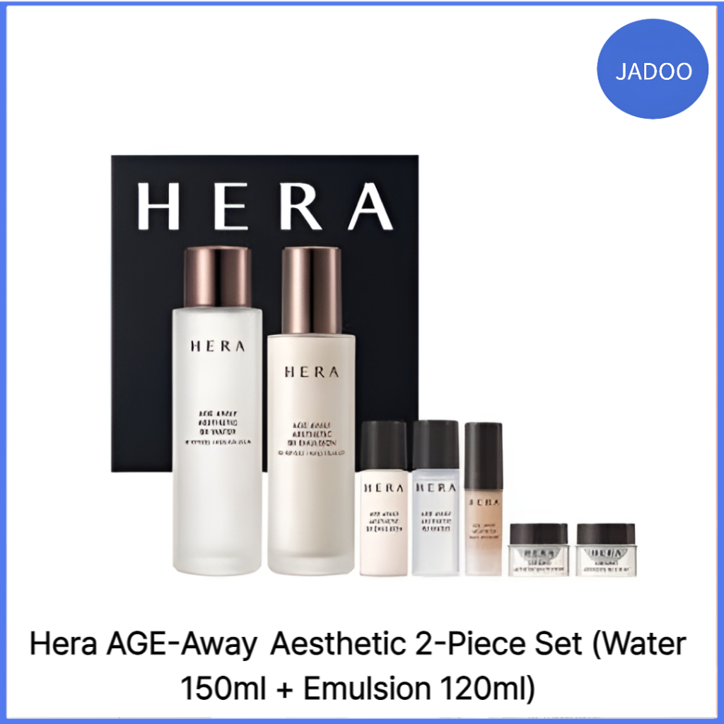 Hera AGE-Away Aesthetic 2-Piece Set (Water 150ml + Emulsion 120ml) | Shopee Singapore