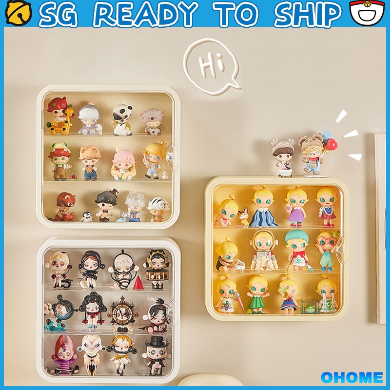 Popmart Display Box Wall Acrylic Figurine Display Case Wall Mounted ...