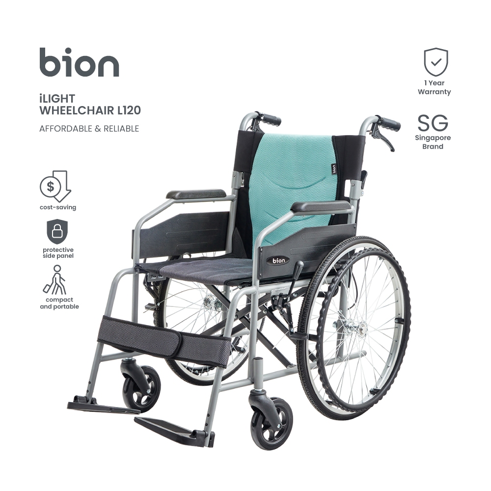 Bion iLight Wheelchair L120 | 17.3in Seat General Purpose Lightweight ...
