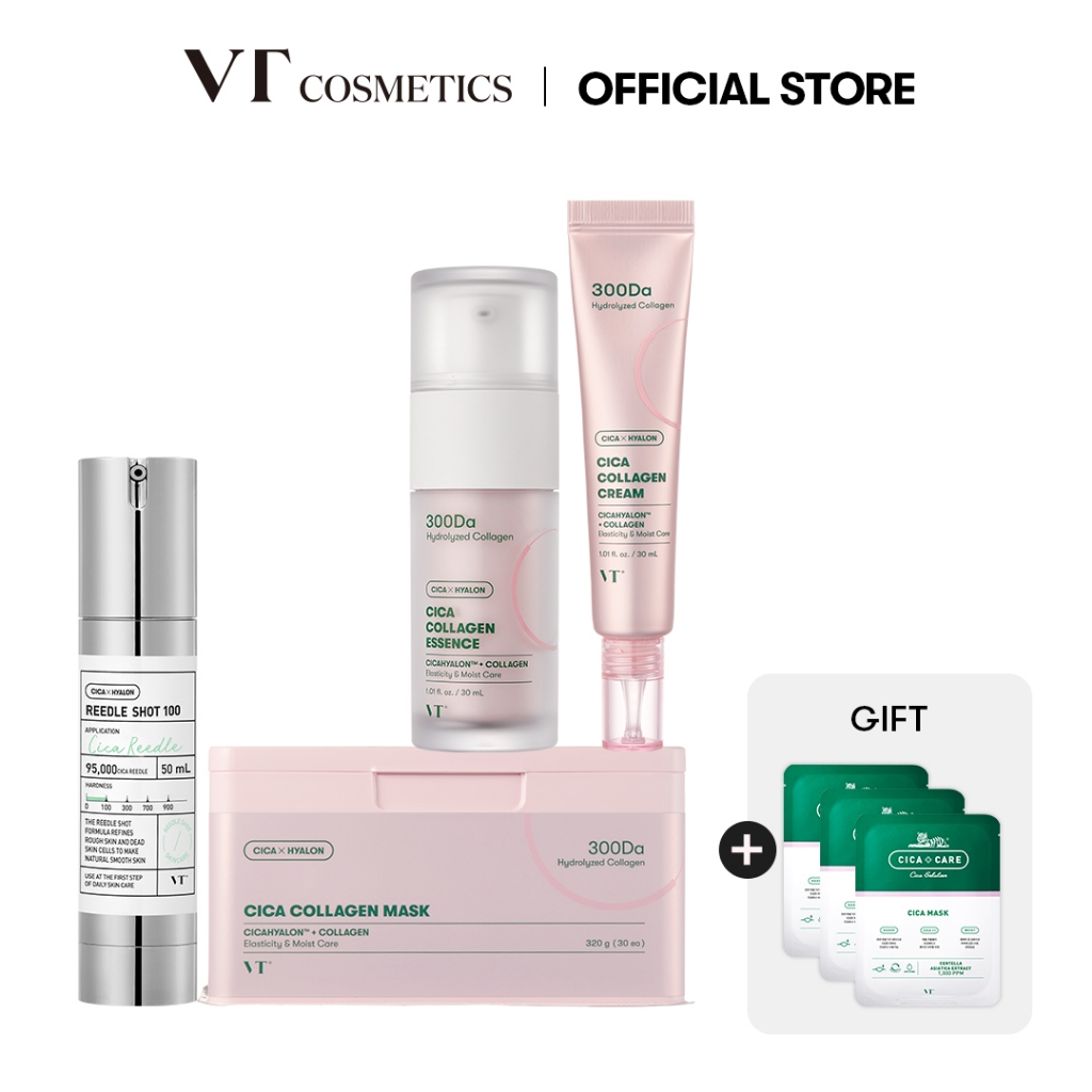 [VT] REEDLE SHOT Bundle Set(Collagen Mask & Collagen Serum & Collagen ...