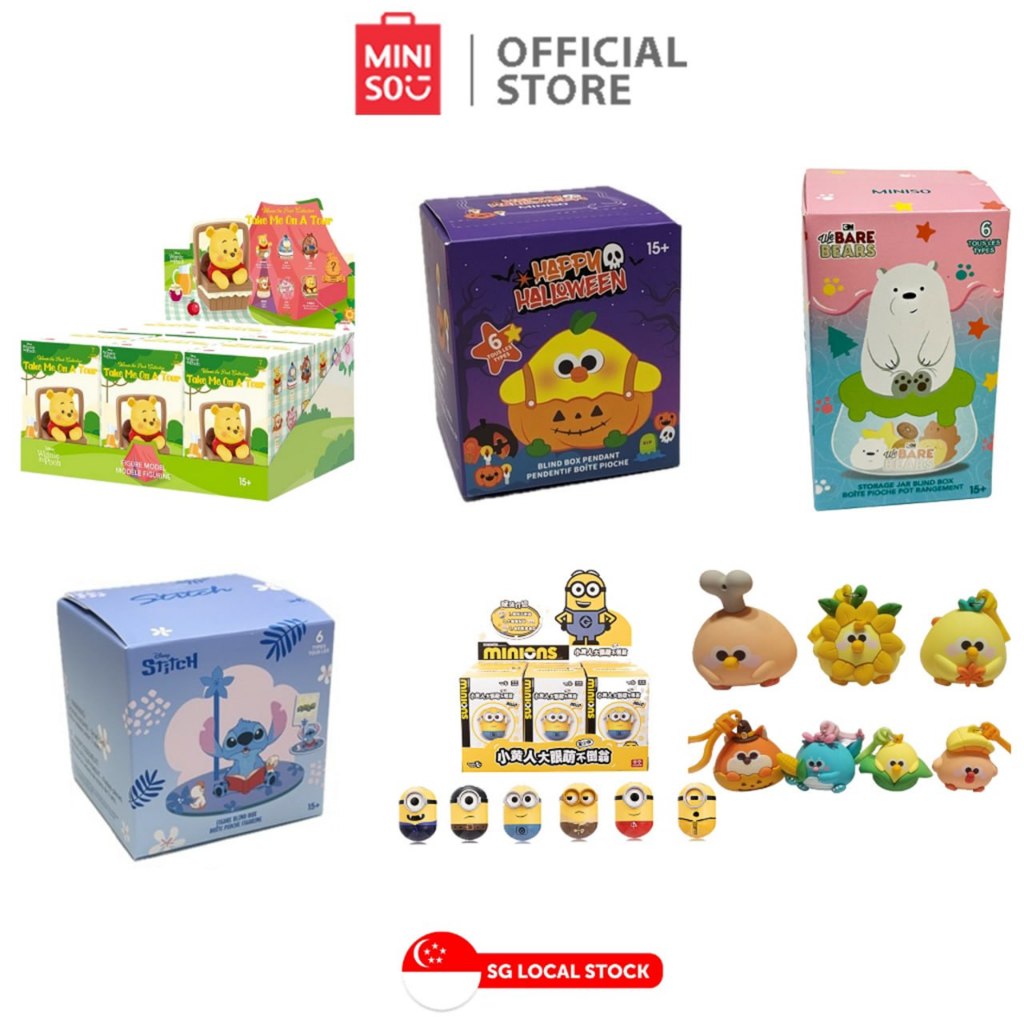 MINISO Mystery Blind Box Collectible (Winnie the Pooh/ Dundun Autumn ...