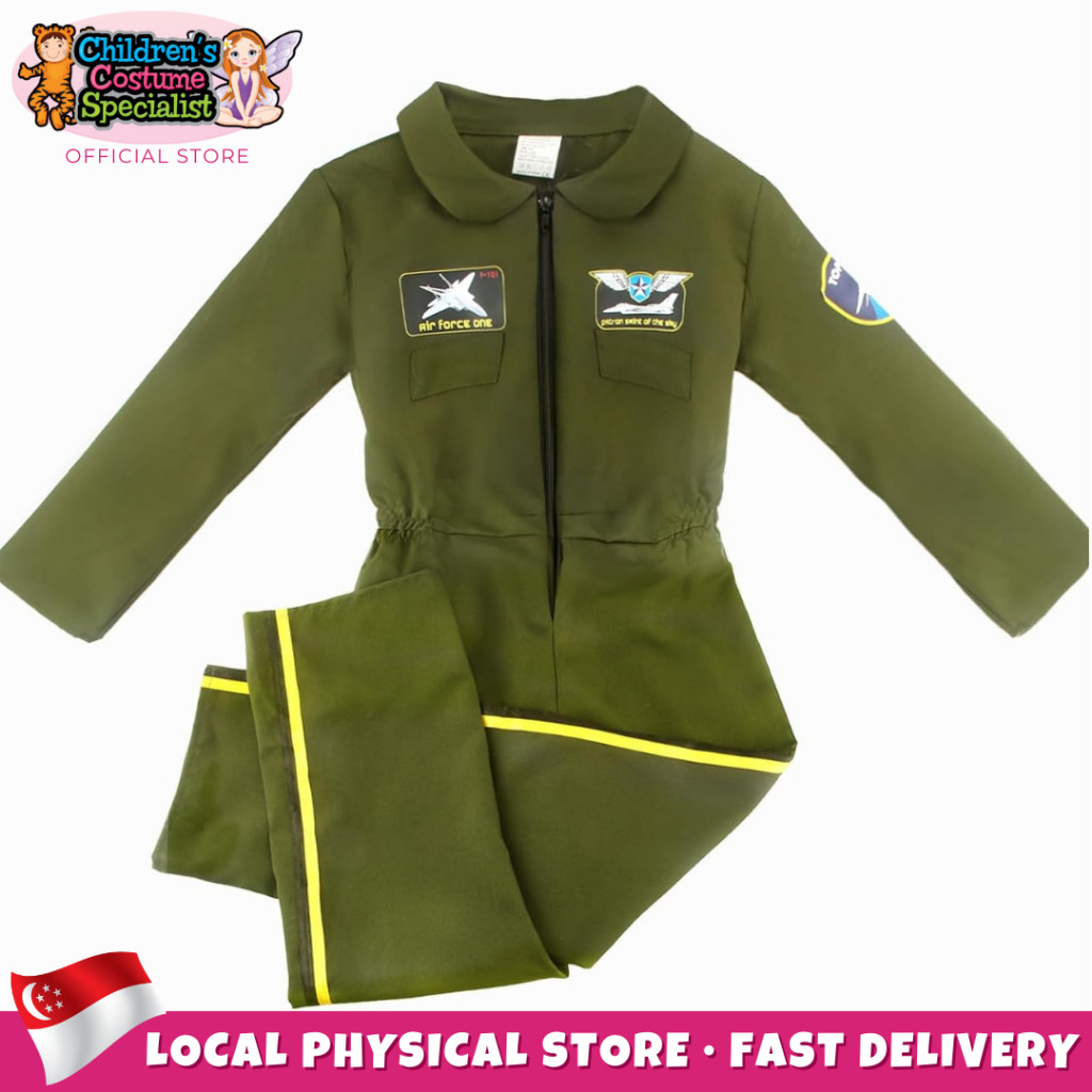 Air Force Fighter Pilot Costume Set Pilot Outfits Captain Uniform For ...
