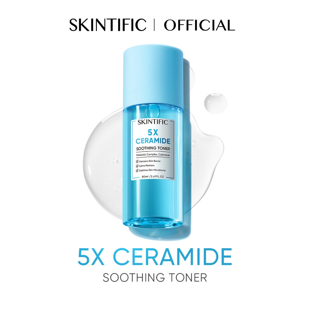 SKINTIFIC 5X Ceramide Soothing Toner Skin Barrier Repair Toner With ...