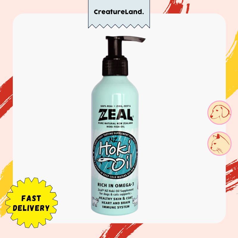 Zeal Pure Natural New Zealand Hoki Fish Oil Cat & Dog (225ml) | Shopee ...