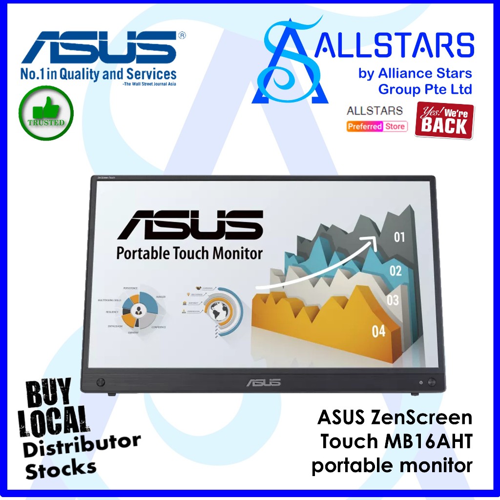 (ALLSTARS : We are Back / Monitor Promo) ASUS ZenScreen Touch MB16AHT ...