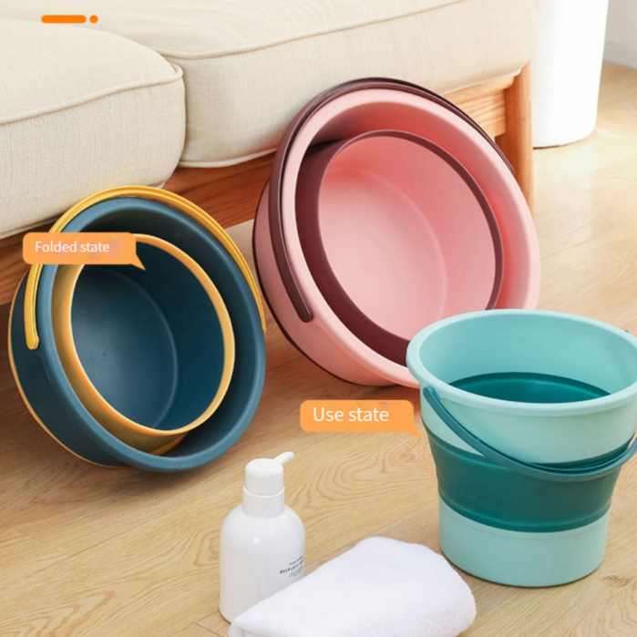 [🇸🇬SG Stock] Foldable bucket portable handle folding bucket cleaning ...