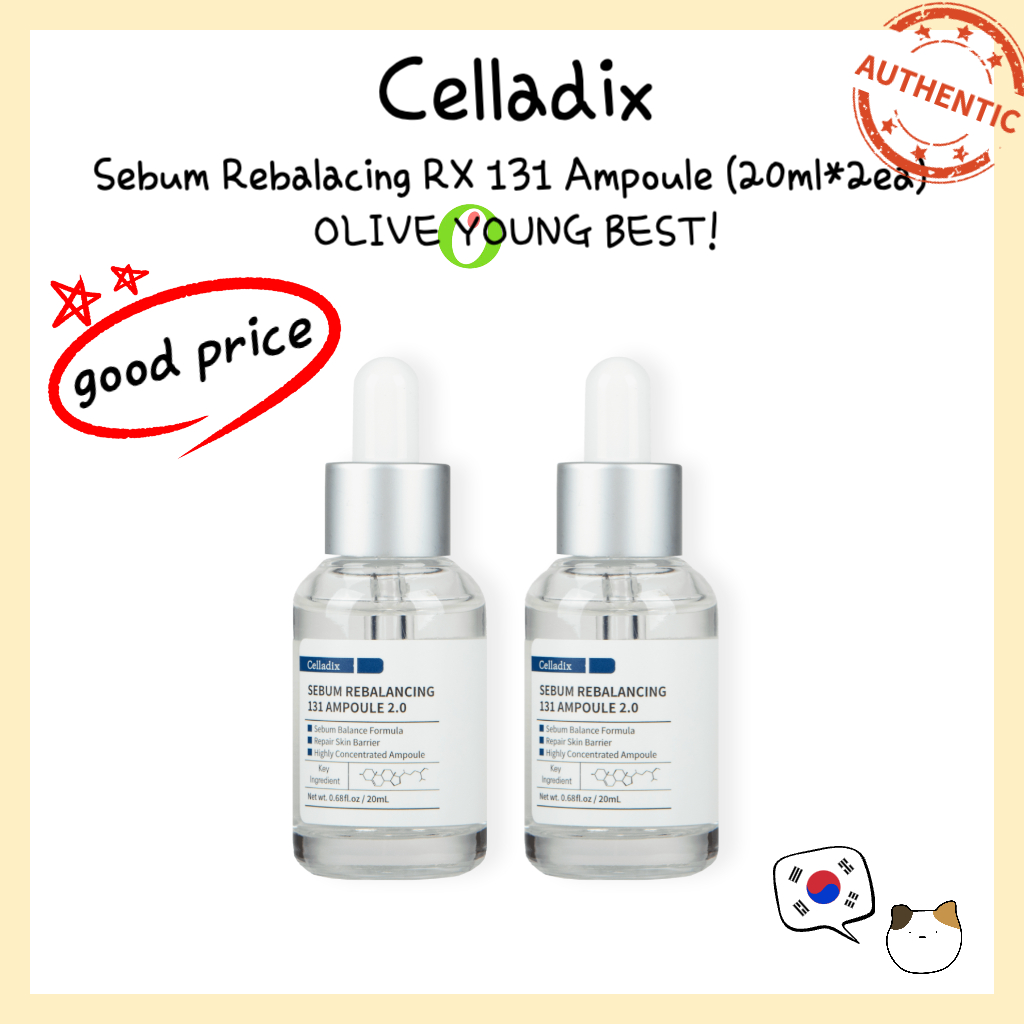 Celladix Sebum Rebalacing RX 131 Ampoule (20ml * 2ea) (OLIVE YOUNG Best ...