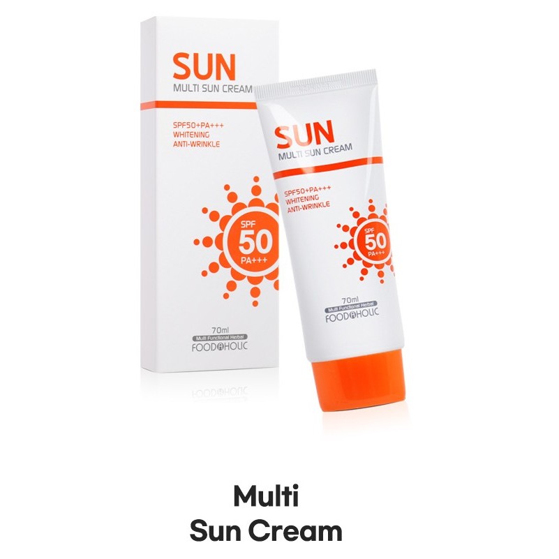 Foodaholic Multi Sun Cream SPF50 PA+++ 70 ml | Shopee Singapore