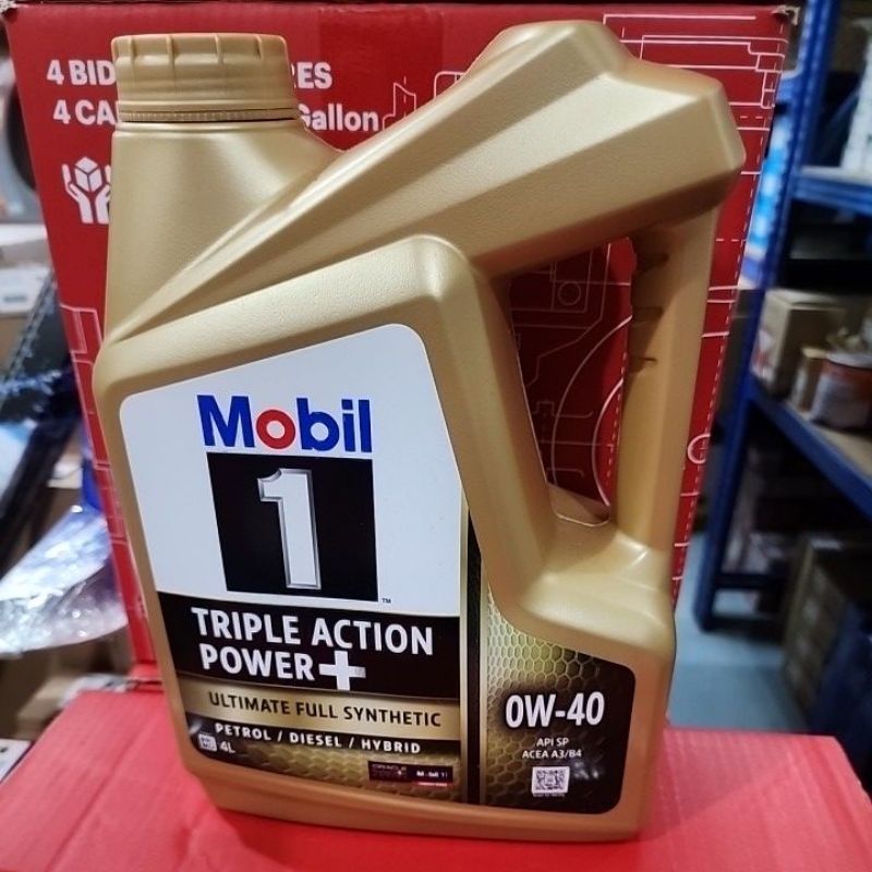 *Restock* Mobil Gold 0W40 Engine oil 4 litre *NEW PACKAGIING" | Shopee ...