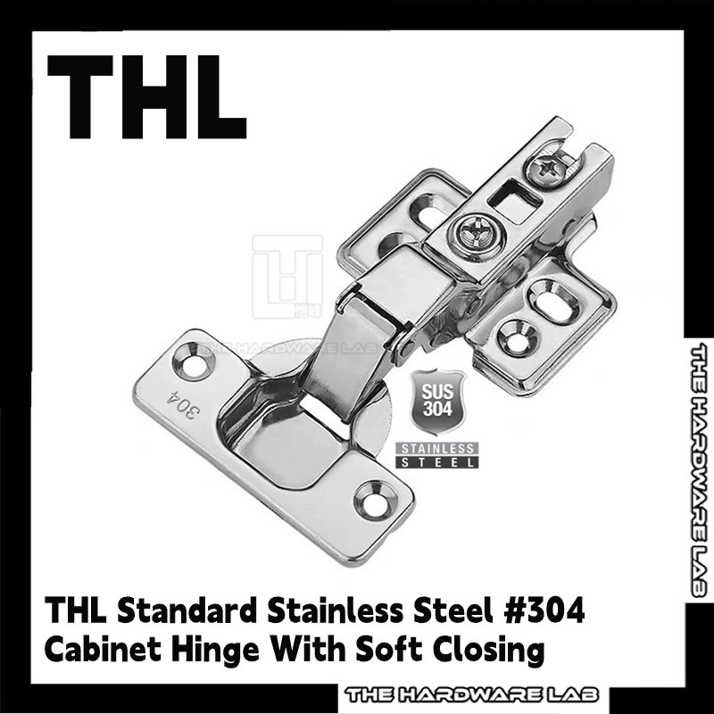 {The Hardware Lab}THL Standard SUS304 StainlessSteel Cabinet Hinge W ...