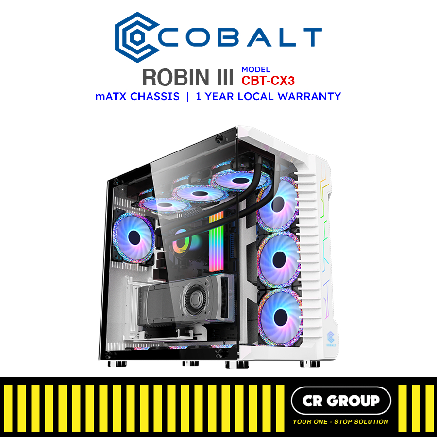 Cobalt CBT-CX3 Robin III Chassis Micro ATX (Black/White/Pink) | Shopee ...