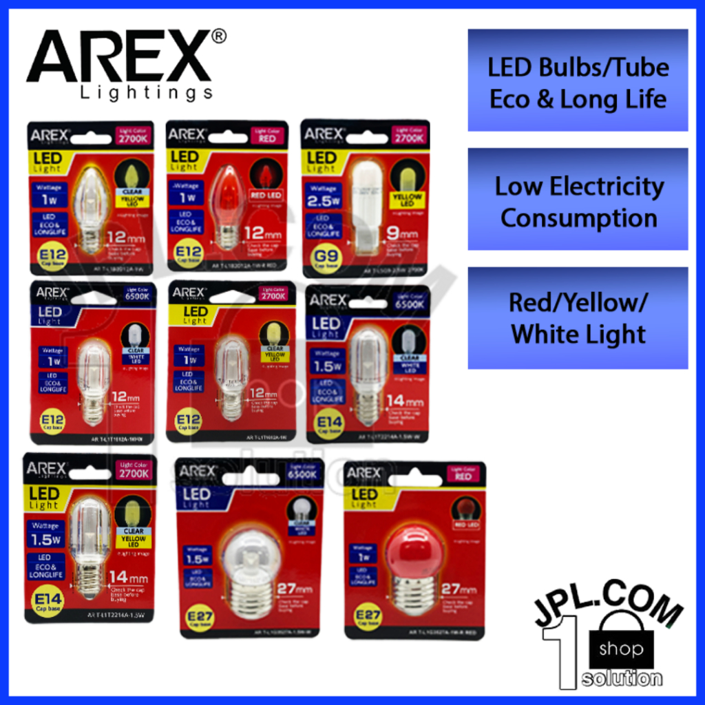 AREX Lighting LED Bulb 1W to 2W E27 G9 E14 E12 mini led light bulbs ...