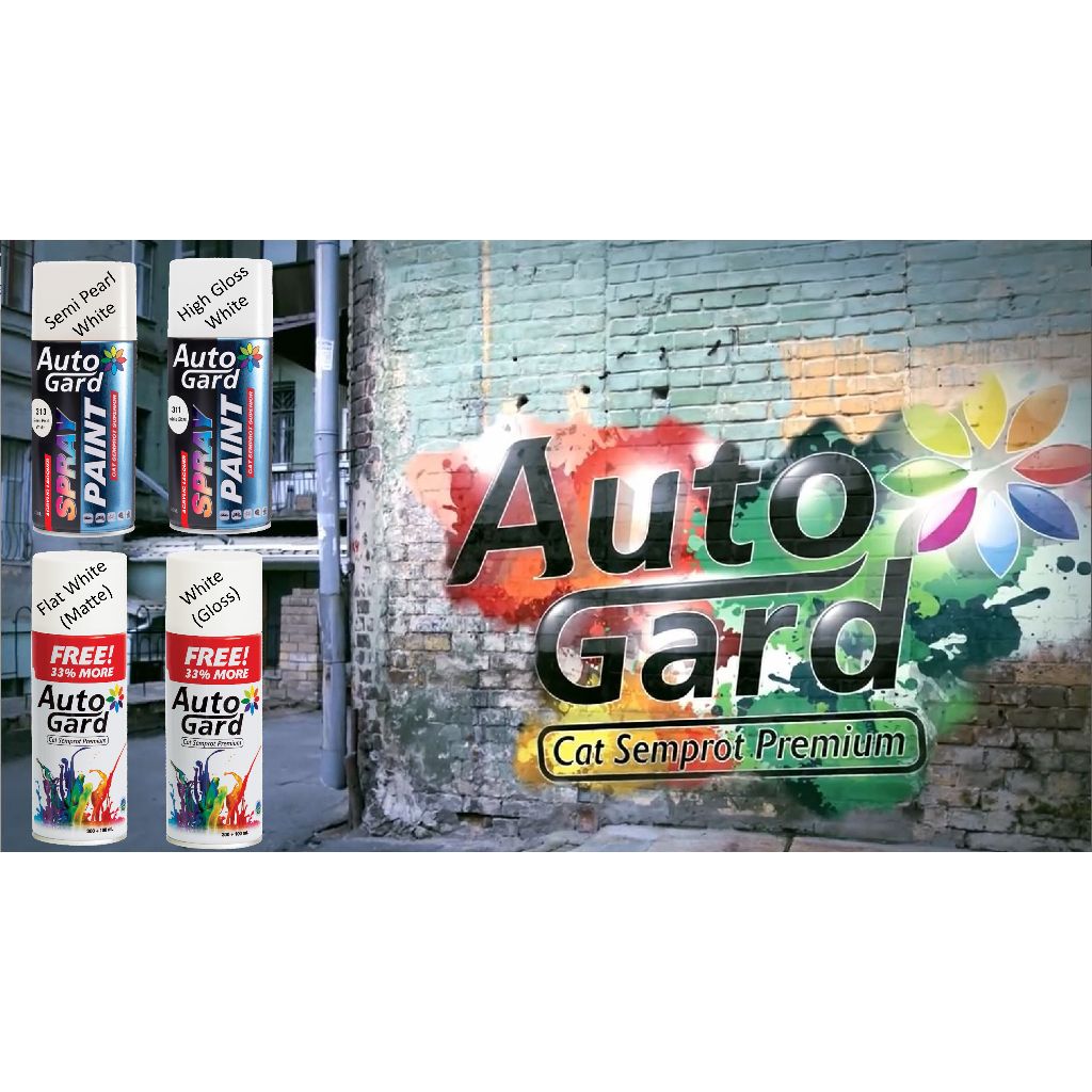 Spray Paint - White Colour by AutoGard Automotive Performance Grade ...
