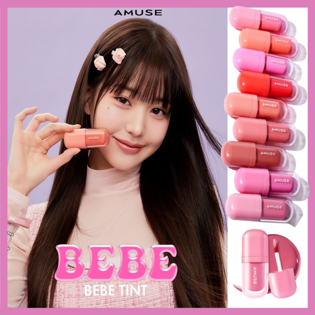 [AMUSE] 2024 NEW Wonyoung'S PICK BEBE TINT 8 Shades | Juicy Lasting Tint / PLUMPING / lip care ...