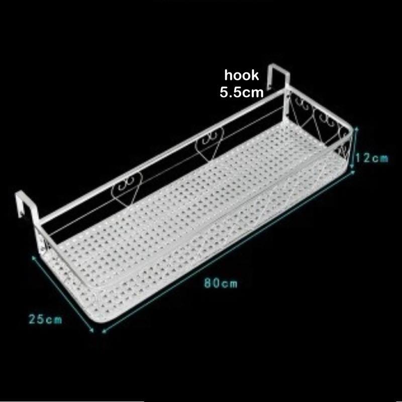 Flower Rack Parapet Hanging Planter Railing Basket Gardening Organiser ...