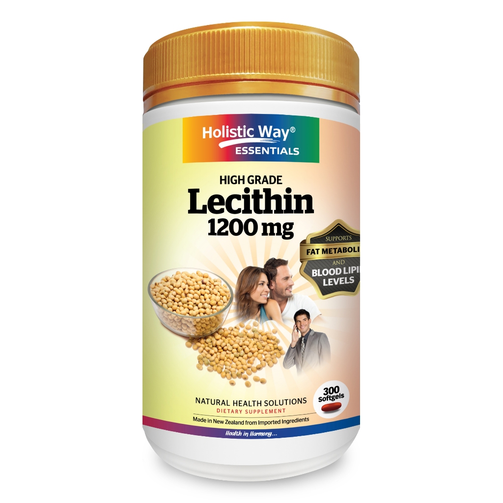 Holistic Way Essentials High Grade Lecithin 1200mg (300 Softgels ...