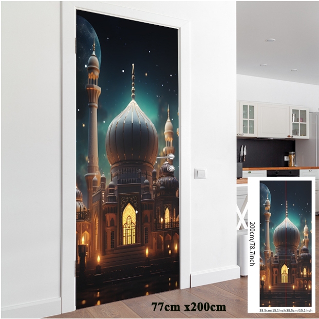 For Muslim Mosque Islamic Calligraphy Art Inspiration Art Wall Sticker ...