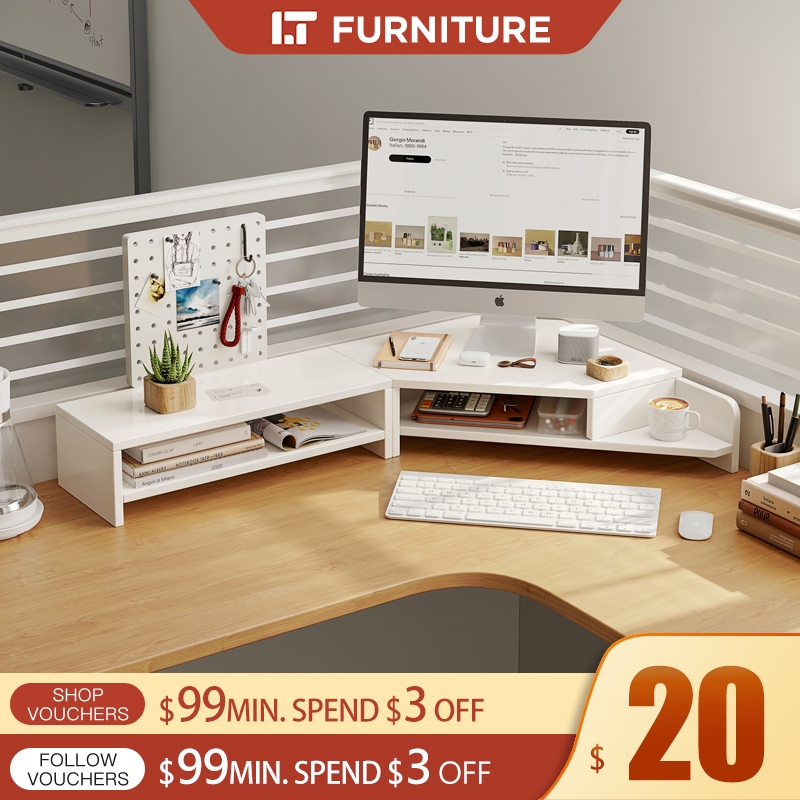 Monitor Stand Monitor Rack Desk Organizer Screen Increased Shelf ...