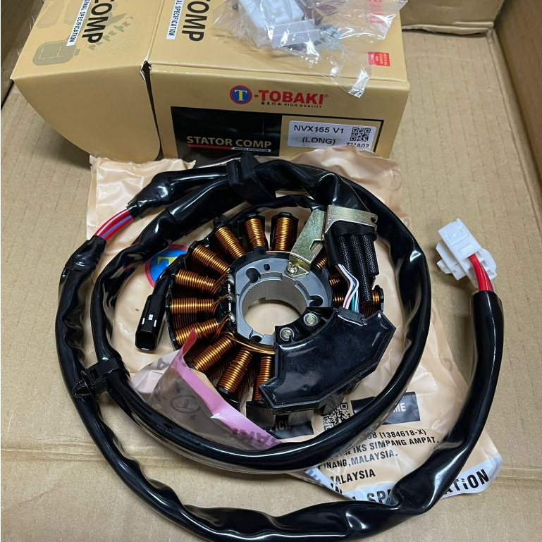 TOBAKI AEROX155 V1 NVX155 V1 ( LONGER TYPE ) STATOR COIL COMP/MAGNET ...