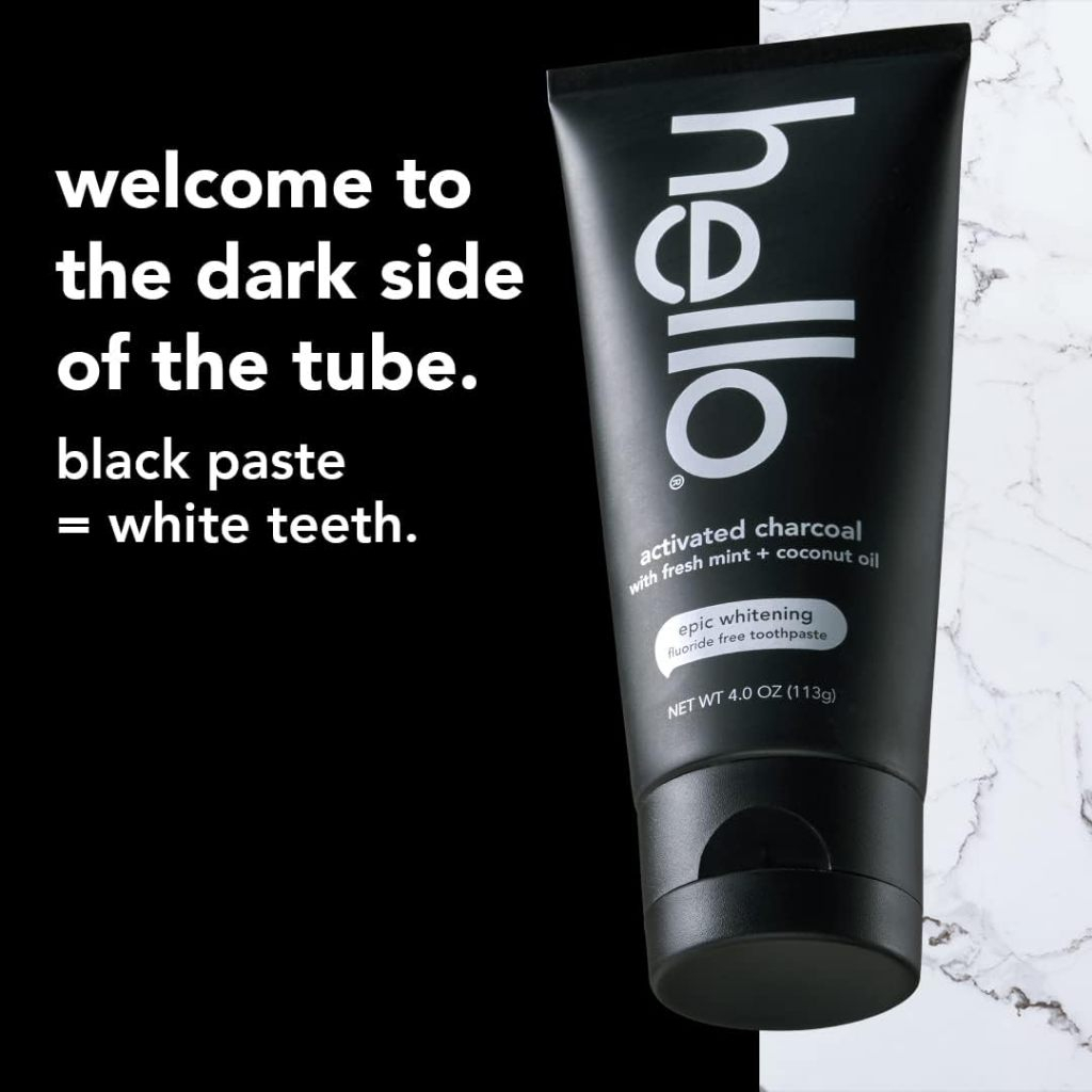 🌟AUTHENTIC🌟 hello Activated Charcoal Toothpaste - Fluoride Free with ...