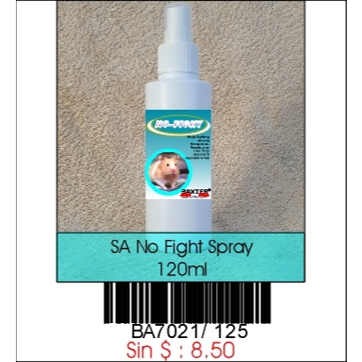 Baxter Small Animal No Fight Spray 120ml | Shopee Singapore