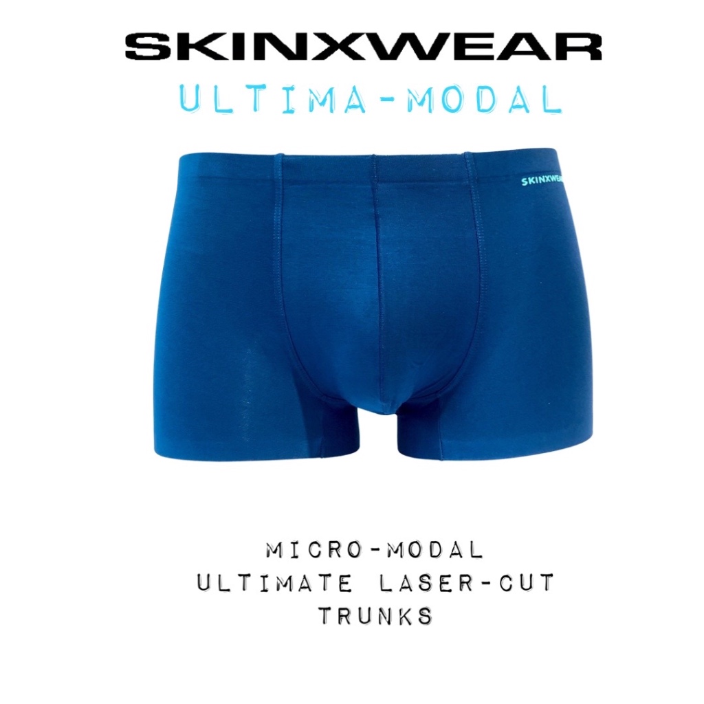 Skinxwear Men's Invisible Trunk Micromodal SU268 Wine / Classic Blue ...