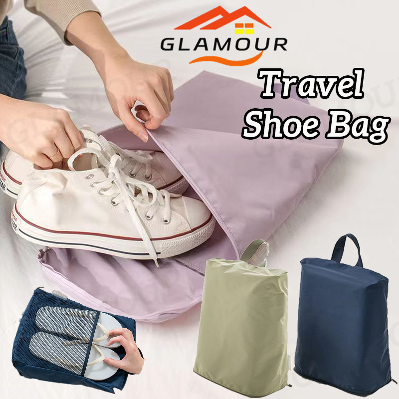 [SG] 2 Layers Shoe Bag Shoe Storage Bag with shoe compartment shoe bag ...