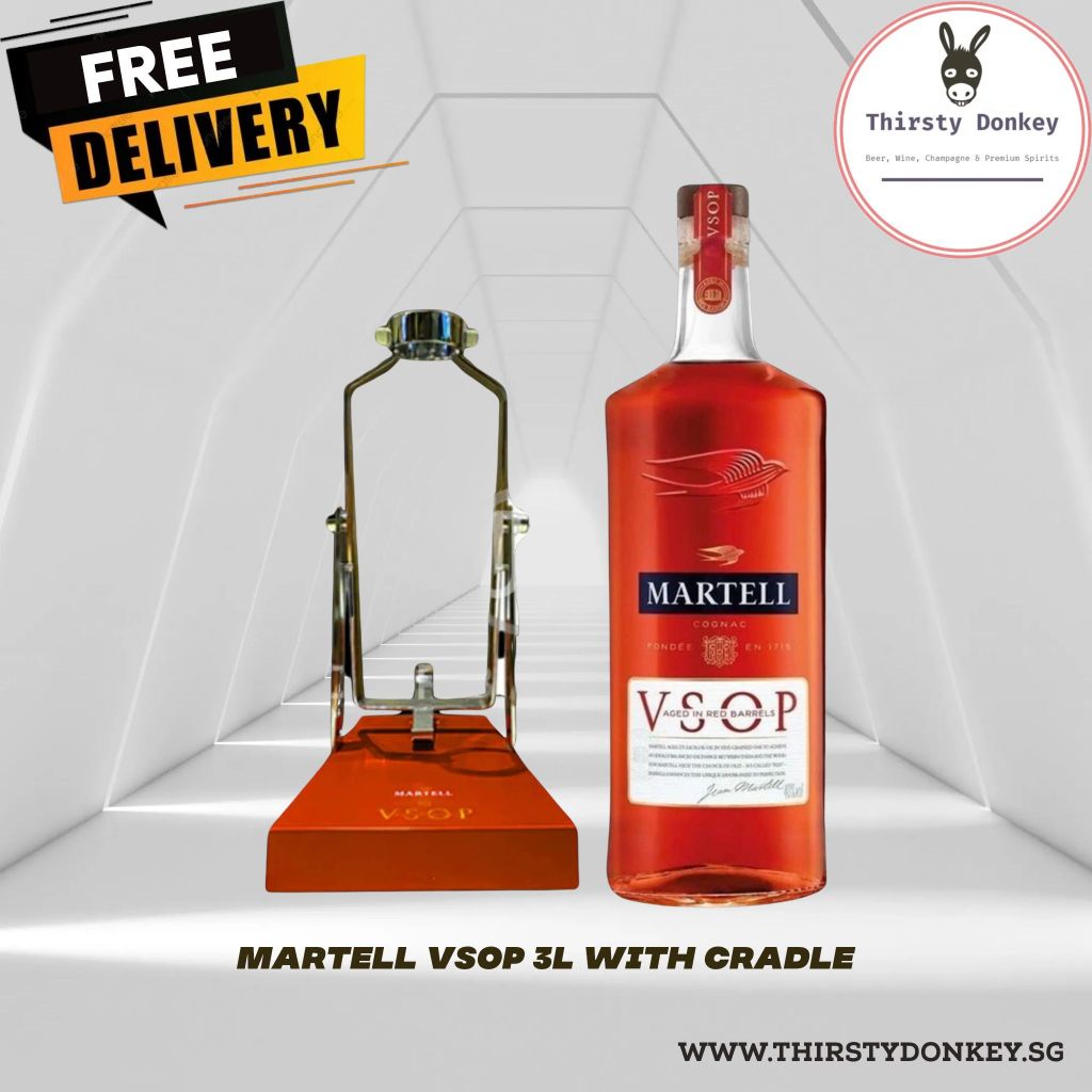 Martell VSOP Red Barrel with Cradle - 3L | Shopee Singapore