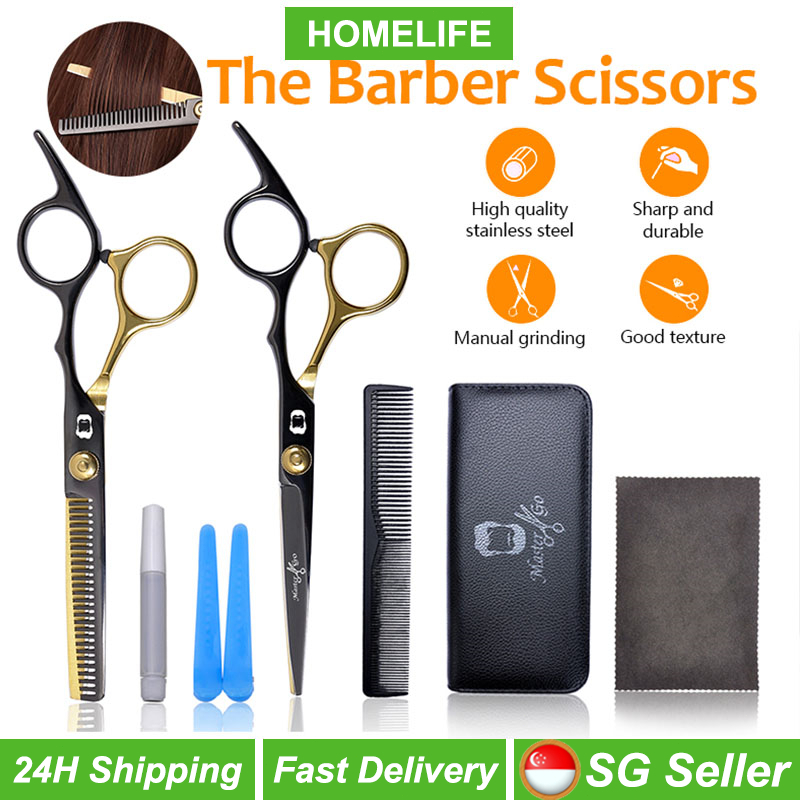 8pcs Set Professional Hair Cutting Gunting Rambut Shears Barber ...