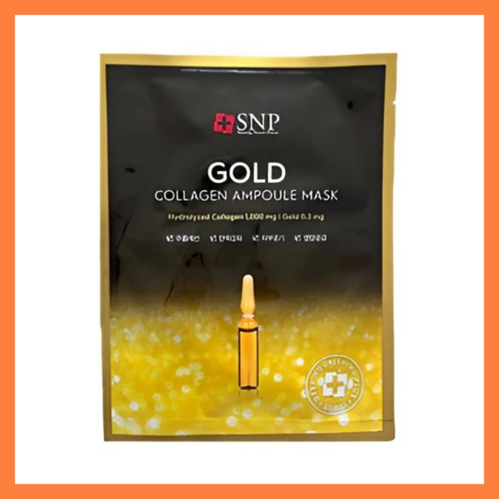 [SNP] Gold Collagen Ampoule Face Mask 10 sheets | Shopee Singapore