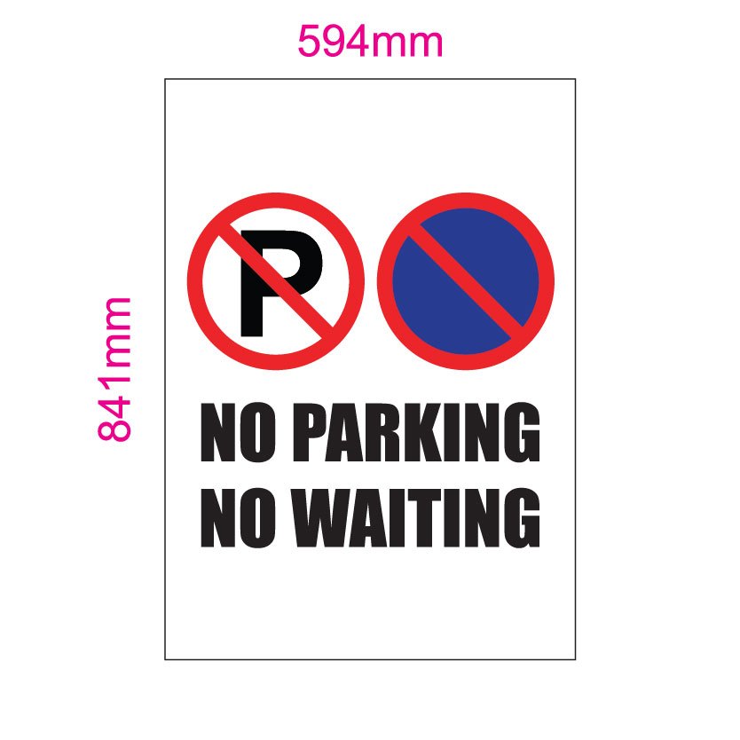 NO WAITING NO PARKING SIGN/SIGNAGE | VEHICLE SIGN, WARNING SIGN ...