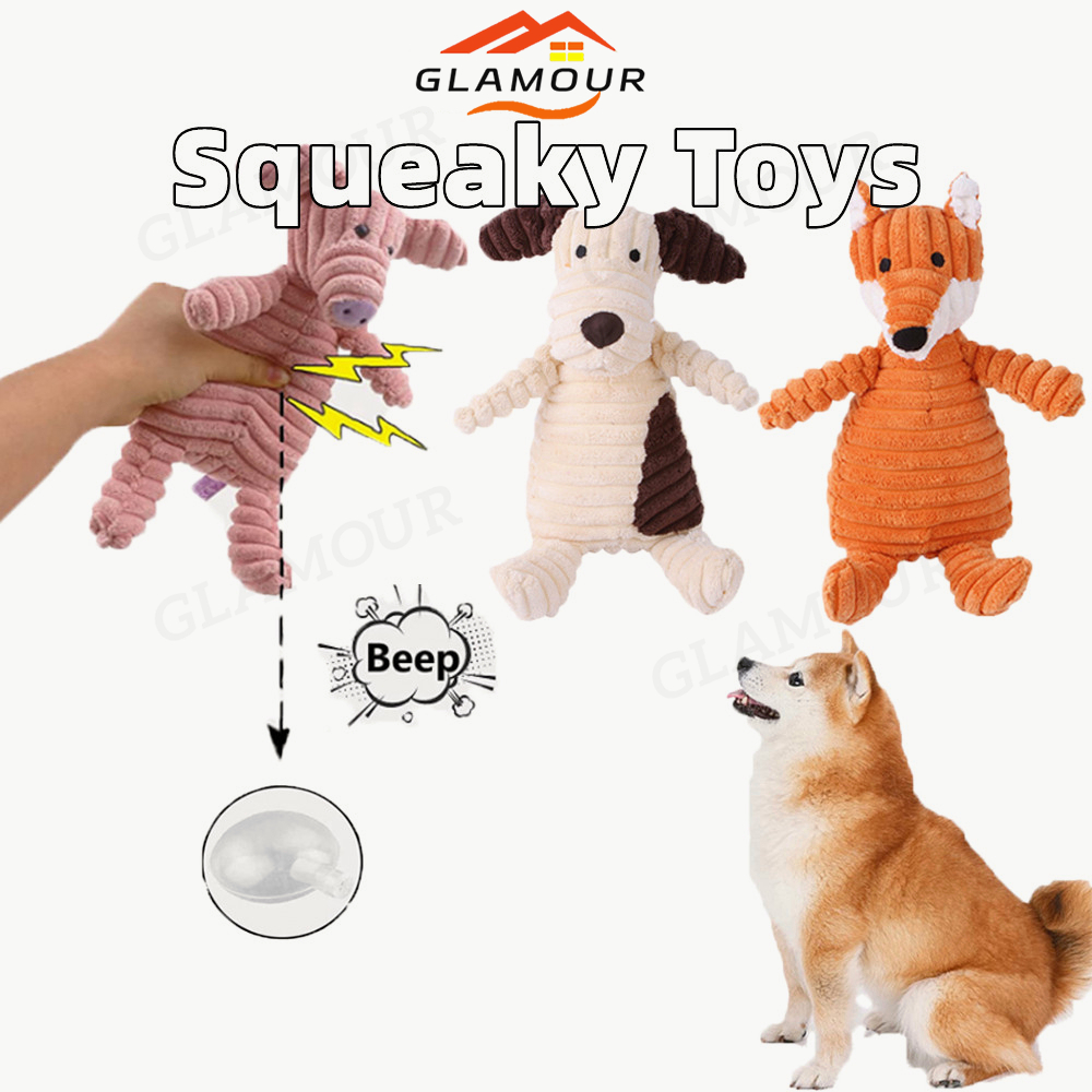 [SG] Dog Toy Squeaky Toy Durable Dog Plush Toys Chew Toy Soft Dog ...