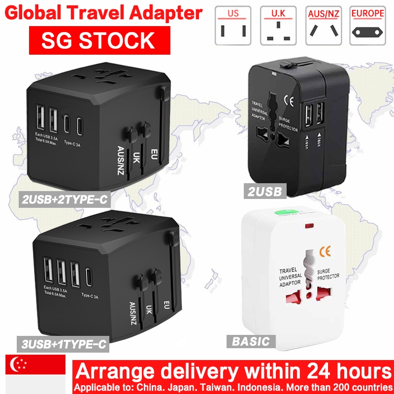 Travel Adapter Worldwide, Travel Plug Adapter Worldwide with Type C 3 ...