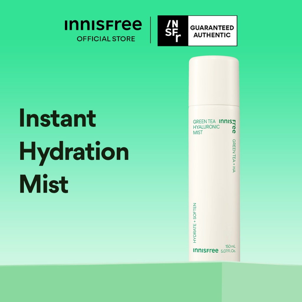 INNISFREE Green Tea Hyaluronic Mist 150ml - Facial Mist for Instant ...