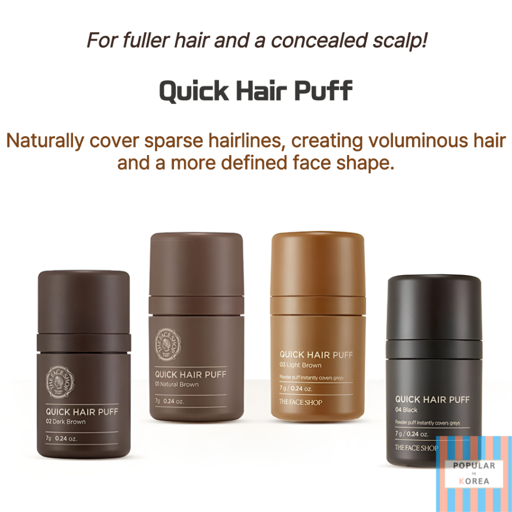 THE FACE SHOP Quick Hair Puff (4 Color) Hair Tint | Shopee Singapore