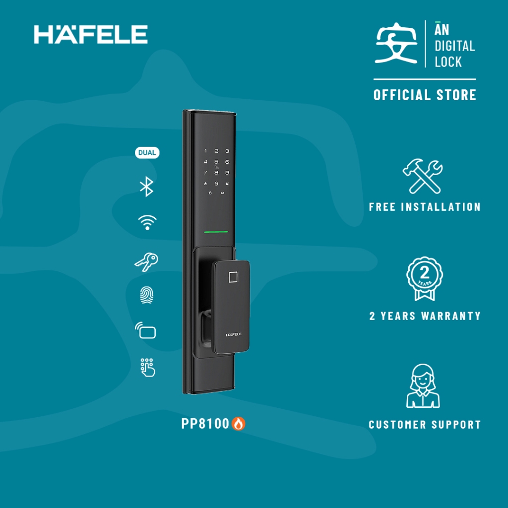 HAFELE PP8100 Digital Door Lock | AN Digital Lock | Shopee Singapore